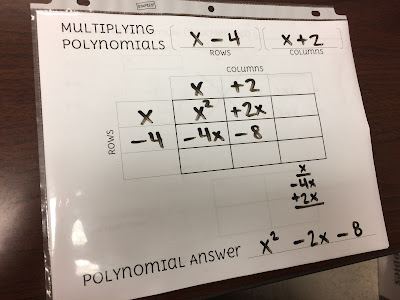 Radical~4~Math: Polynomials & Box Method Spring 2017