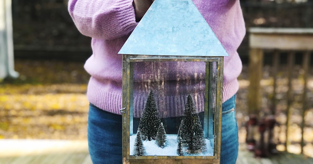 DIY Winter Tree Terrarium - A Paper Arrow