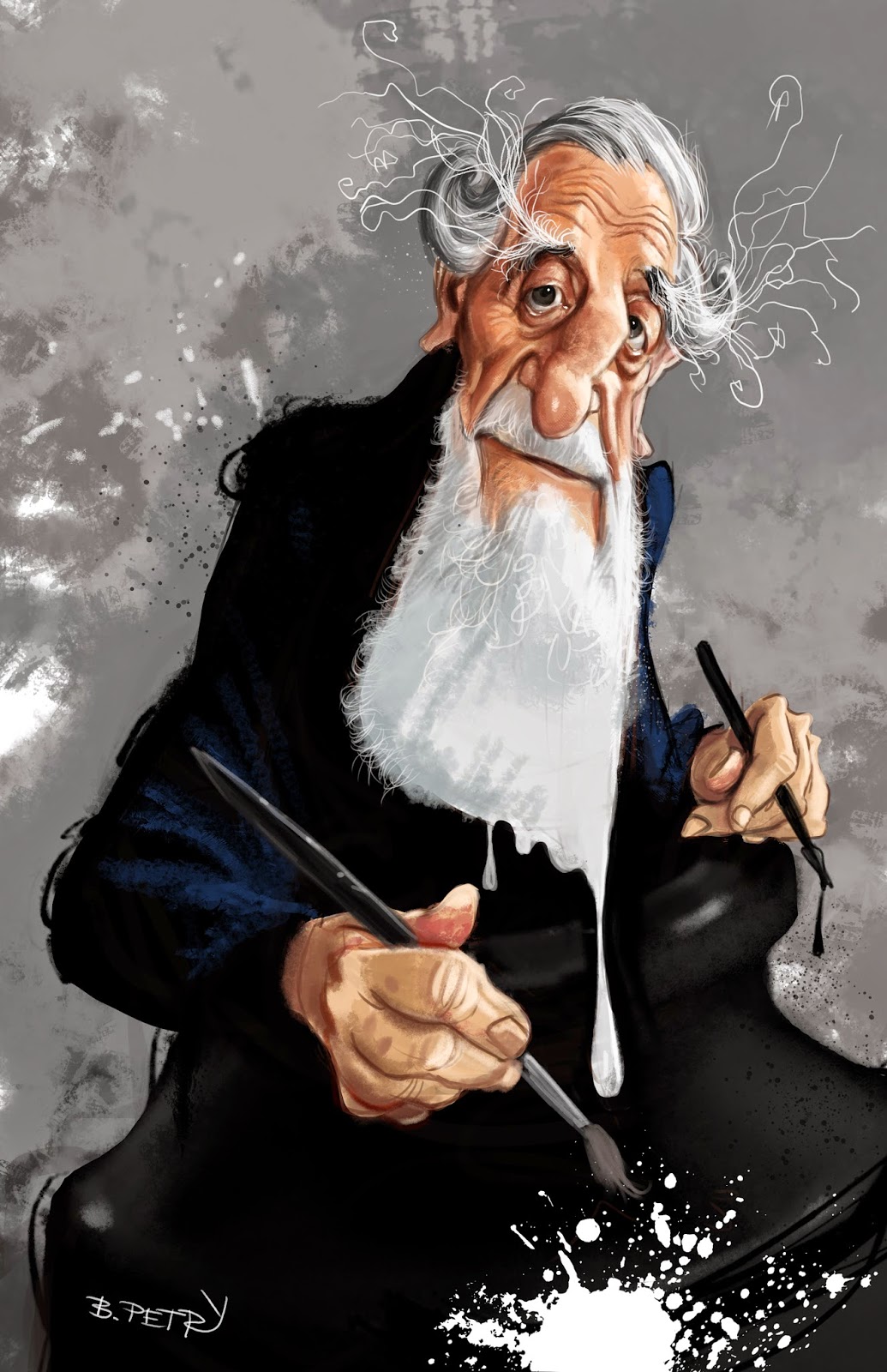 Al Hirschfeld, caricature.