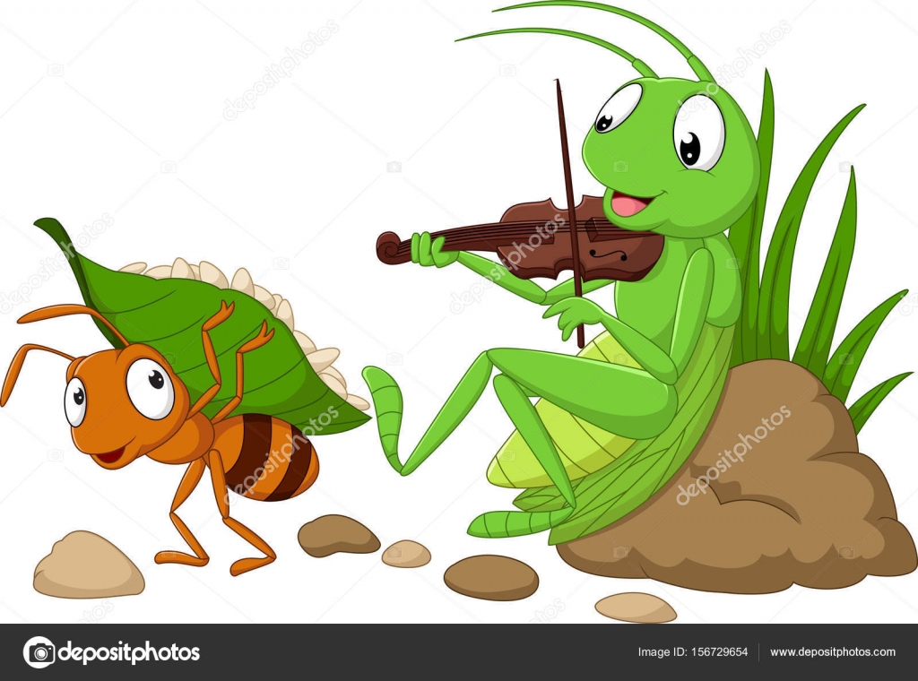 Cigarra E A Formiga Desenho - RETOEDU