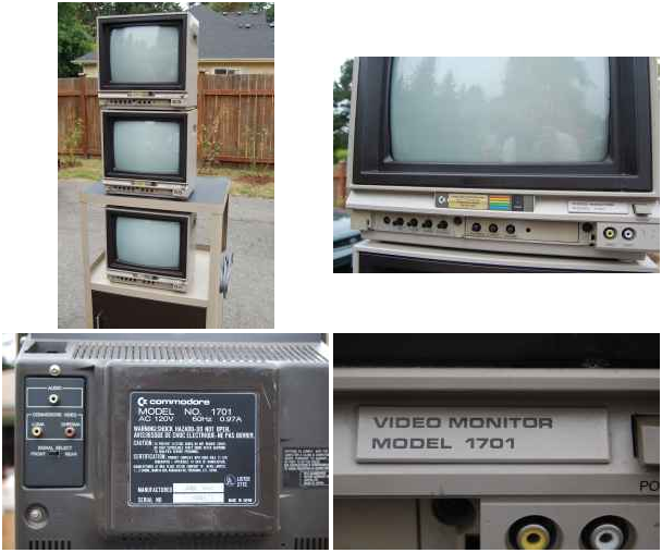 Seattle Retro Gamer: Commodore 1701 monitor $15