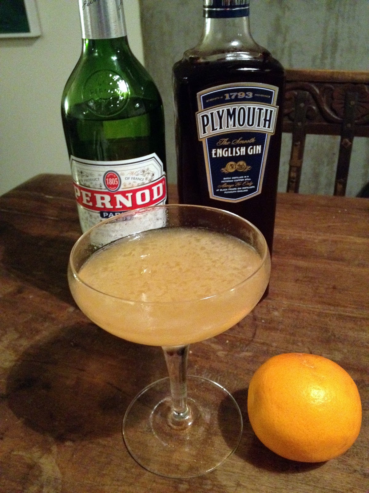 Bourbon and Bleu: monkey gland cocktail