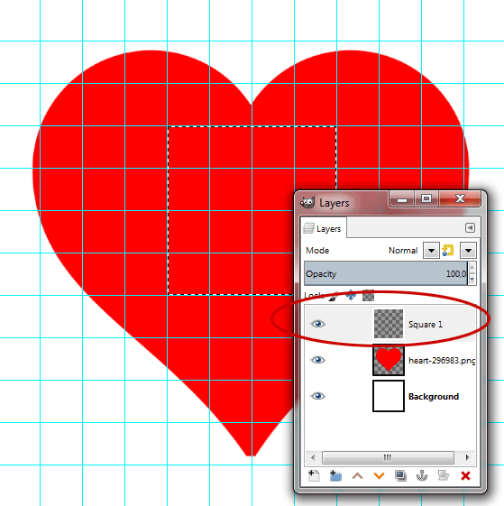 PhotoEffect: Heart Shaped Photo Collage in GIMP [Free Template]