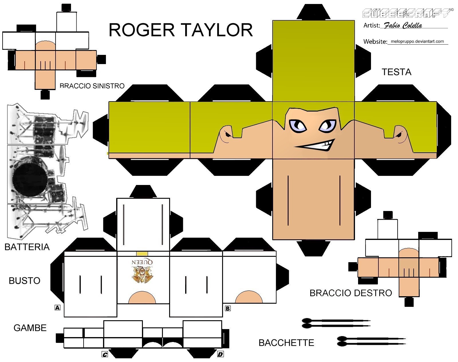 Queenadicto: Papercraft Queen