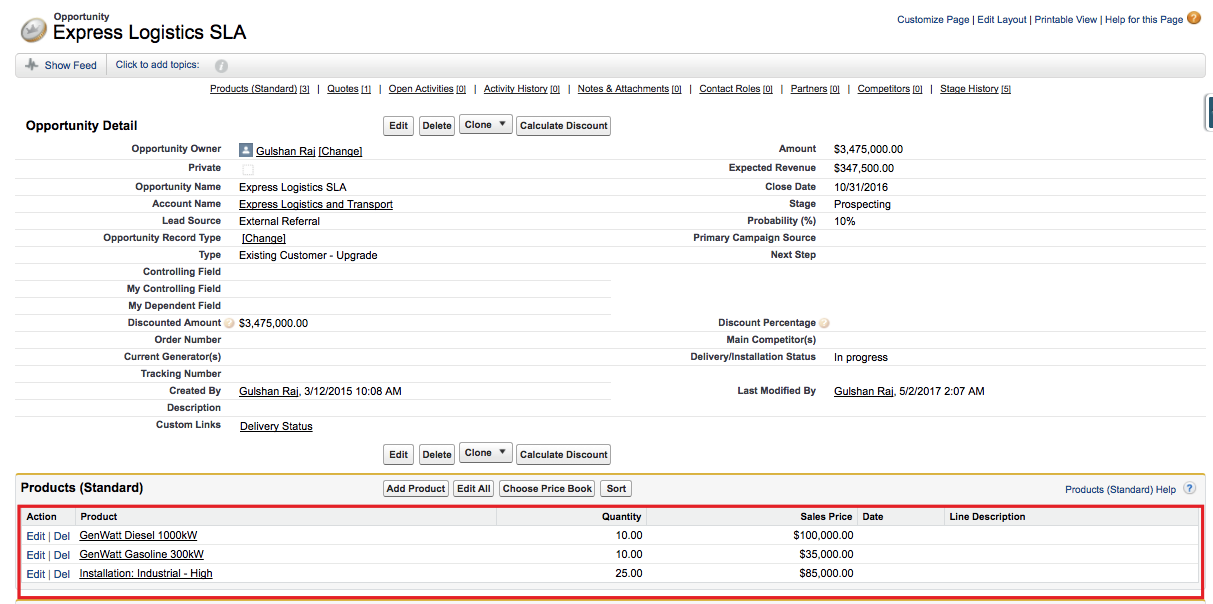 Gulshan Raj Sync Quote Line Item Custom Fields With Opportunity Line Item