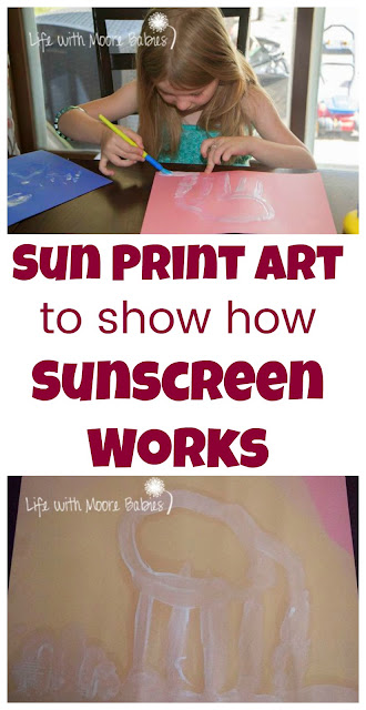 How to Make Sun Prints using Sunscreen - Life with Moore Babies