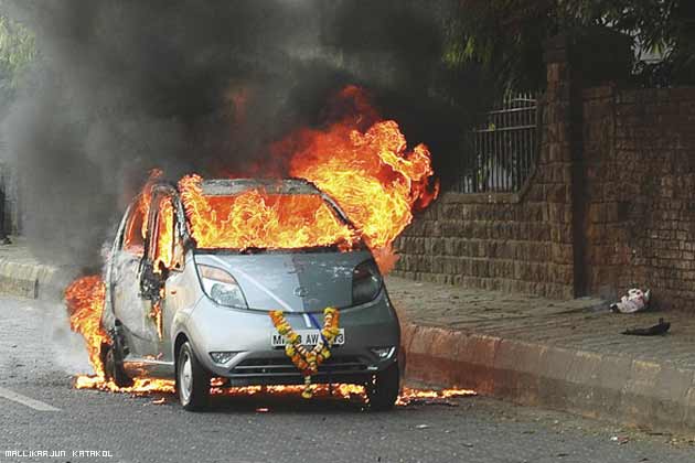 POWER CARS: Tata Nano Catches Fire Yet Again