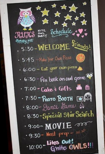 Fruity Tuity Sleepover: Cute Sleepover Schedule!