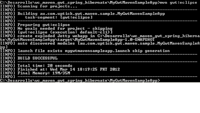 Java Frameworks & APIs: GWT - GWT + Spring + JPA + Hiberante