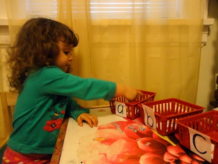 Alphabet Sorting Game with Free Printable | Totschooling - Toddler ...