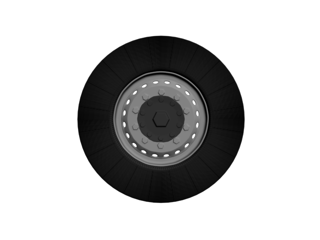 3D Modelling and animation: Truck wheel