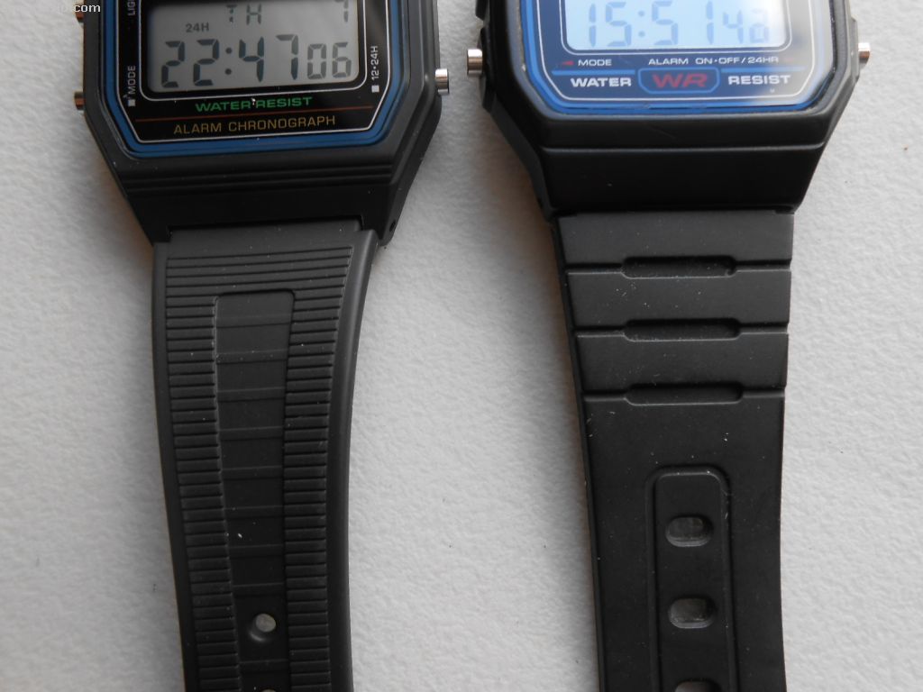 Zona Casio: Comparativa: Casio F-91W VS Casio F-84W