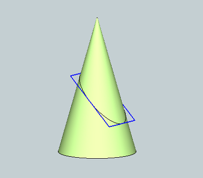 David's Blog: Ellipse by Conical Section