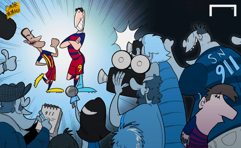 Omar Momani cartoons: Neymar & Luis Suarez continued to steal the show ...