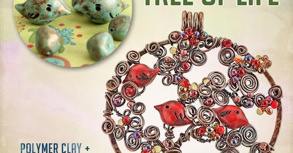 3 Combination Polymer Clay with Wire Jewelry Tutorials / The Beading Gem