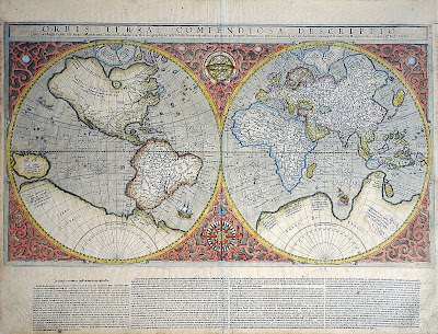 Map of the Day: "Orbis Terrae Compendiosa Descriptio..." Gerard (1512 ...