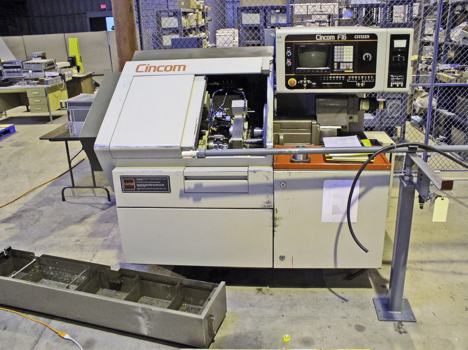 Panatron Inc.: 1986 Citizen Cincom F-16 w/ Bar Feed CNC Swiss-Type ...