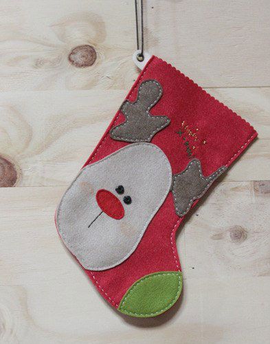 10 Moldes para hacer bonitas botas navideñas en fieltro ~ lodijoella