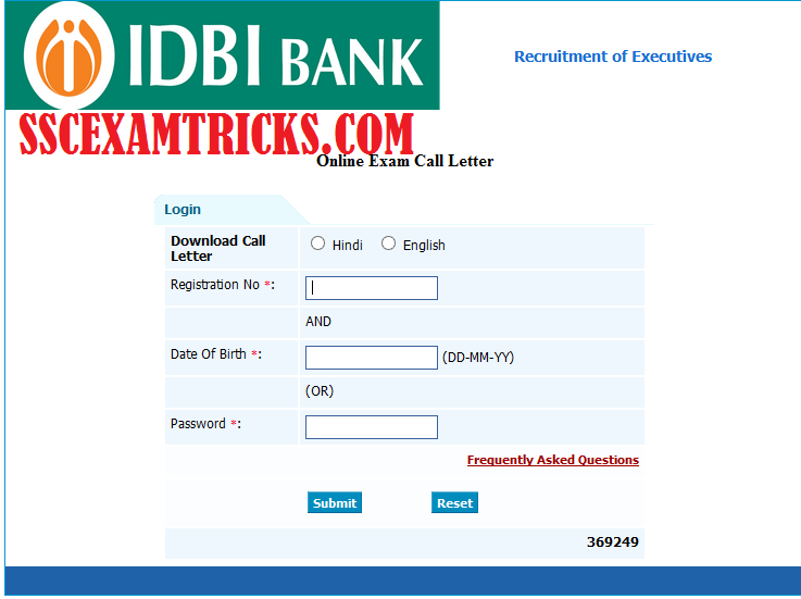 SscExamTricks.com: IDBI Admit Cards 2015 Released - Download IDBI Call ...