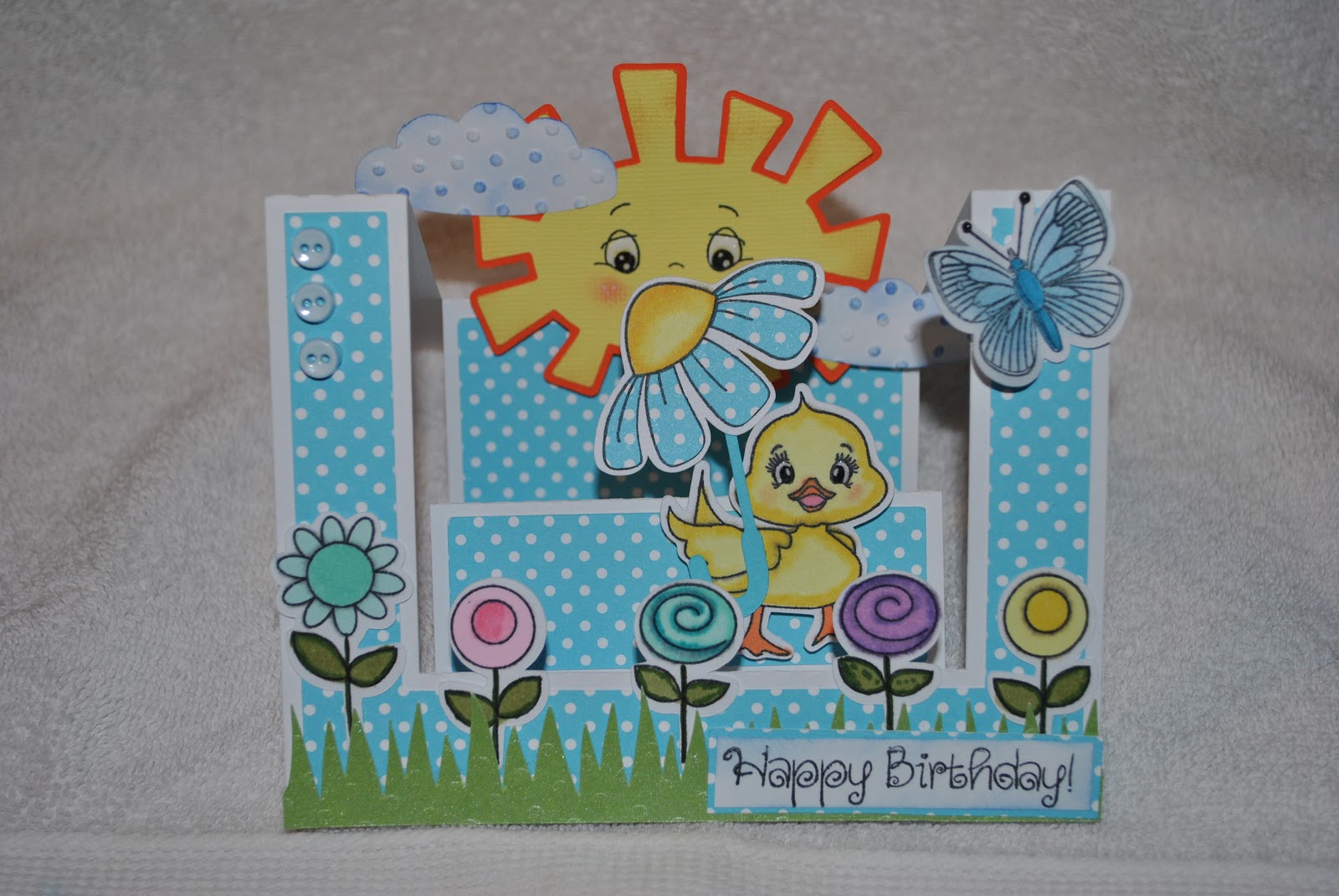 krafting mama: Spring Happy Birthday Card