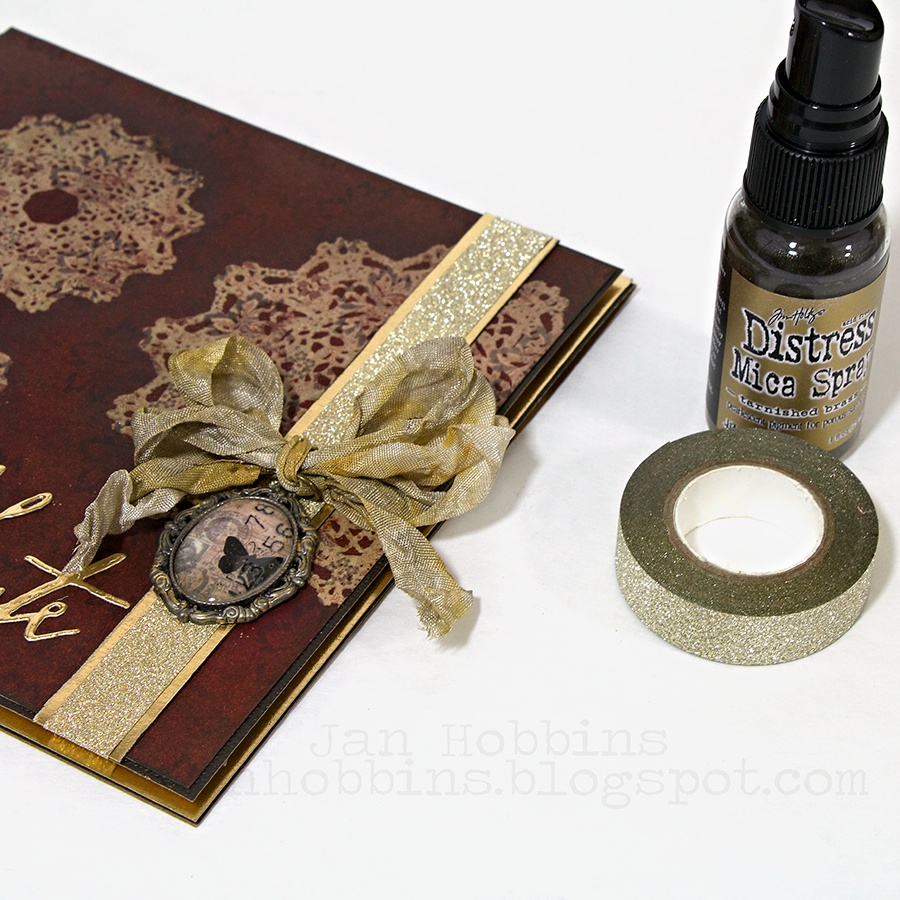 A Stamped Doily Card - In My Own Imagination