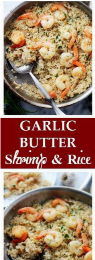 Garlic Butter Shrimp and Rice