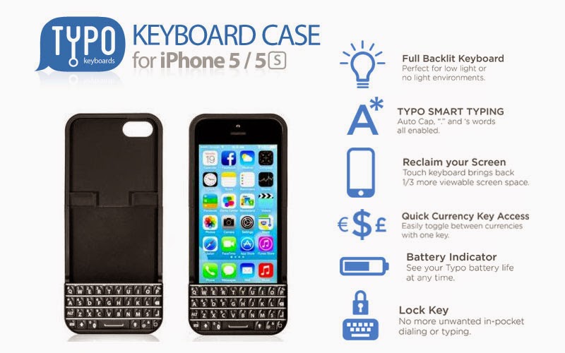 INFEXI: Typo Keyboard Case for iPhone 5/5S