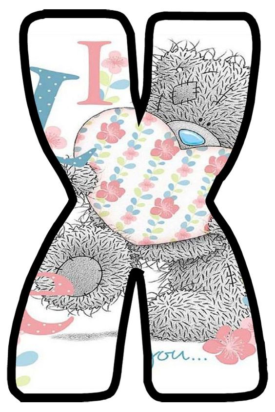 Tatty Teddy Letters. Letras de Tatty Teddy. - Oh my Alfabetos!