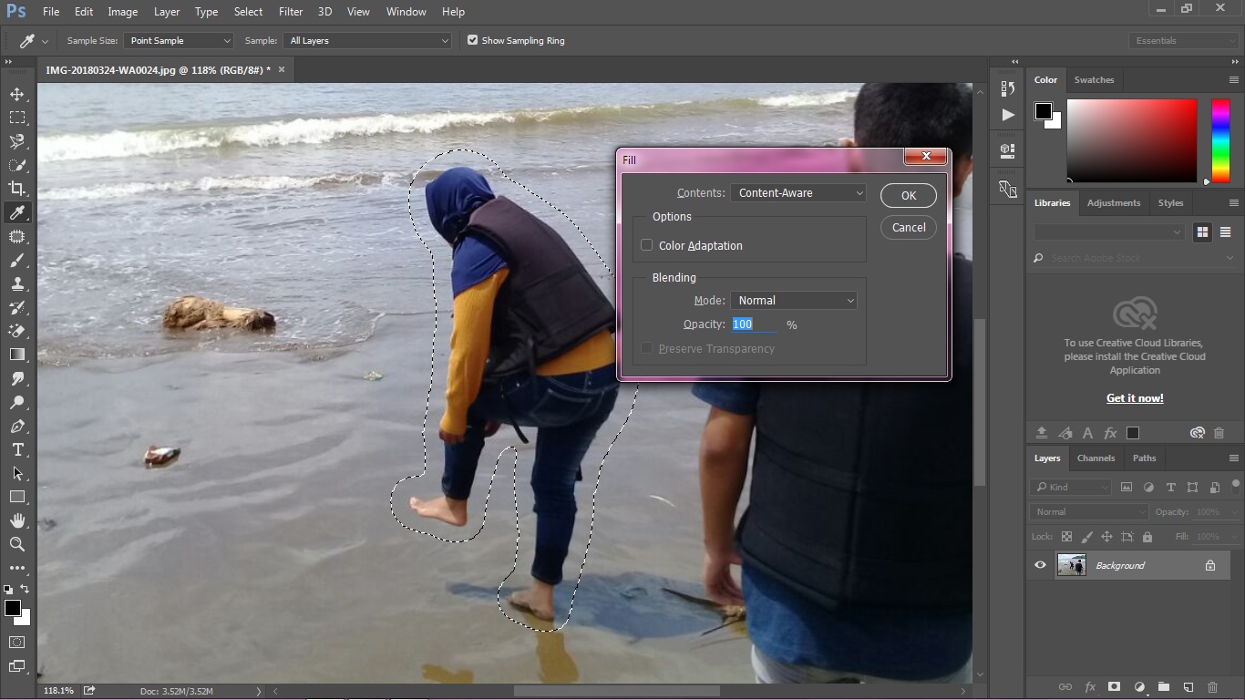 KemarinSaja: Cara Menghilangkan Objek Pada Photoshop