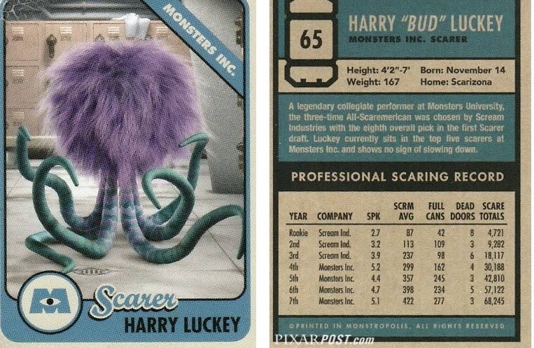 Monsters University Scare Cards - The Complete Guide | Pixar Post