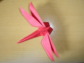 TRIBARTE: A arte do Origami: Libélula!