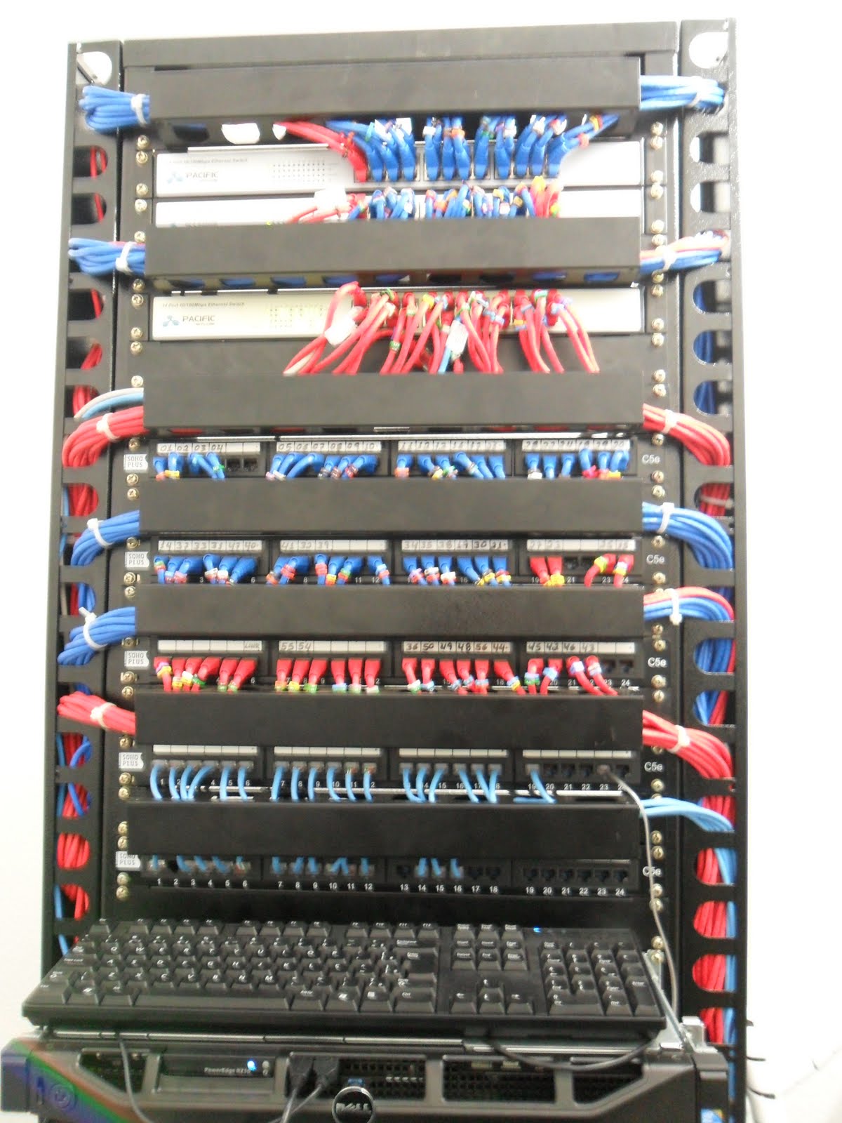 CONSIST SUPORTE EM INFORMÁTICA: FOTO REAL DO RACK MONTADO