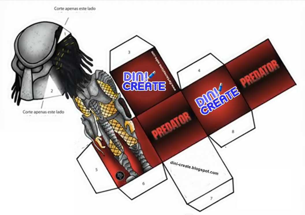 dini create:::..: papel 3d Predator