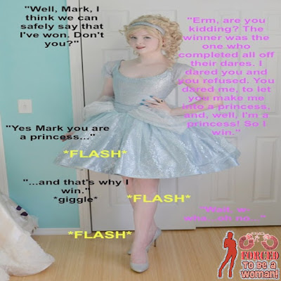 Kyra Sissy Musings and TG Captions: Dare time From boy to sissy TG Caption