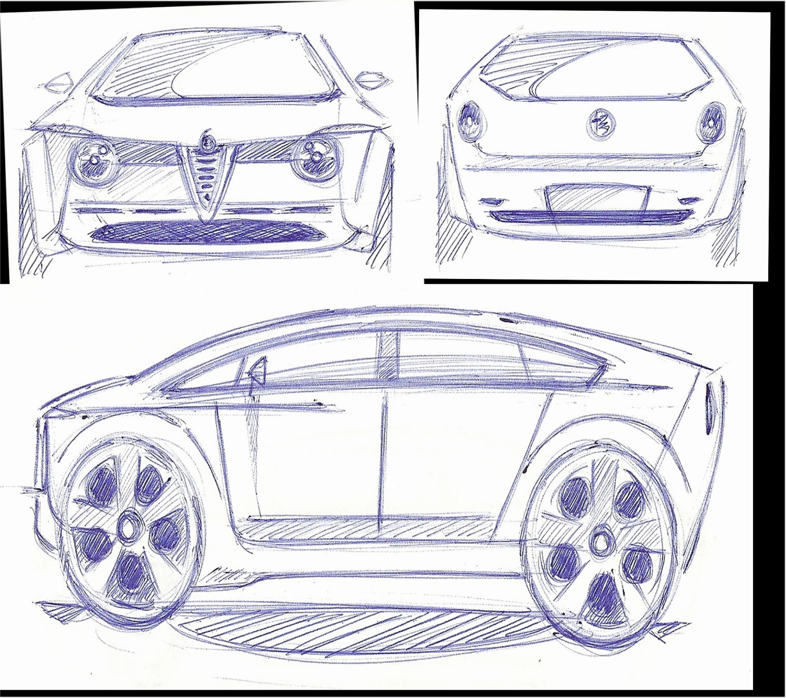 benoît's auto sketch: Auto sketch in series Part II