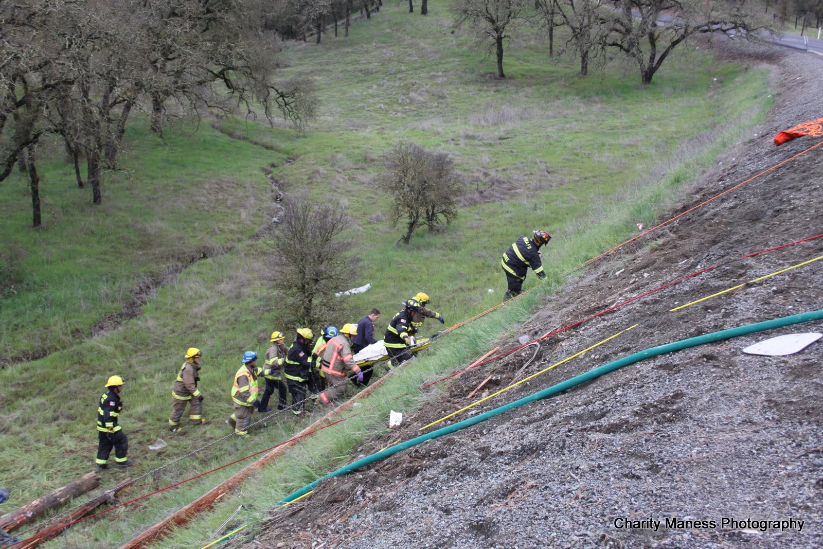 Copper Gazette: Vehicle Over Embankment Copper Cove Drive