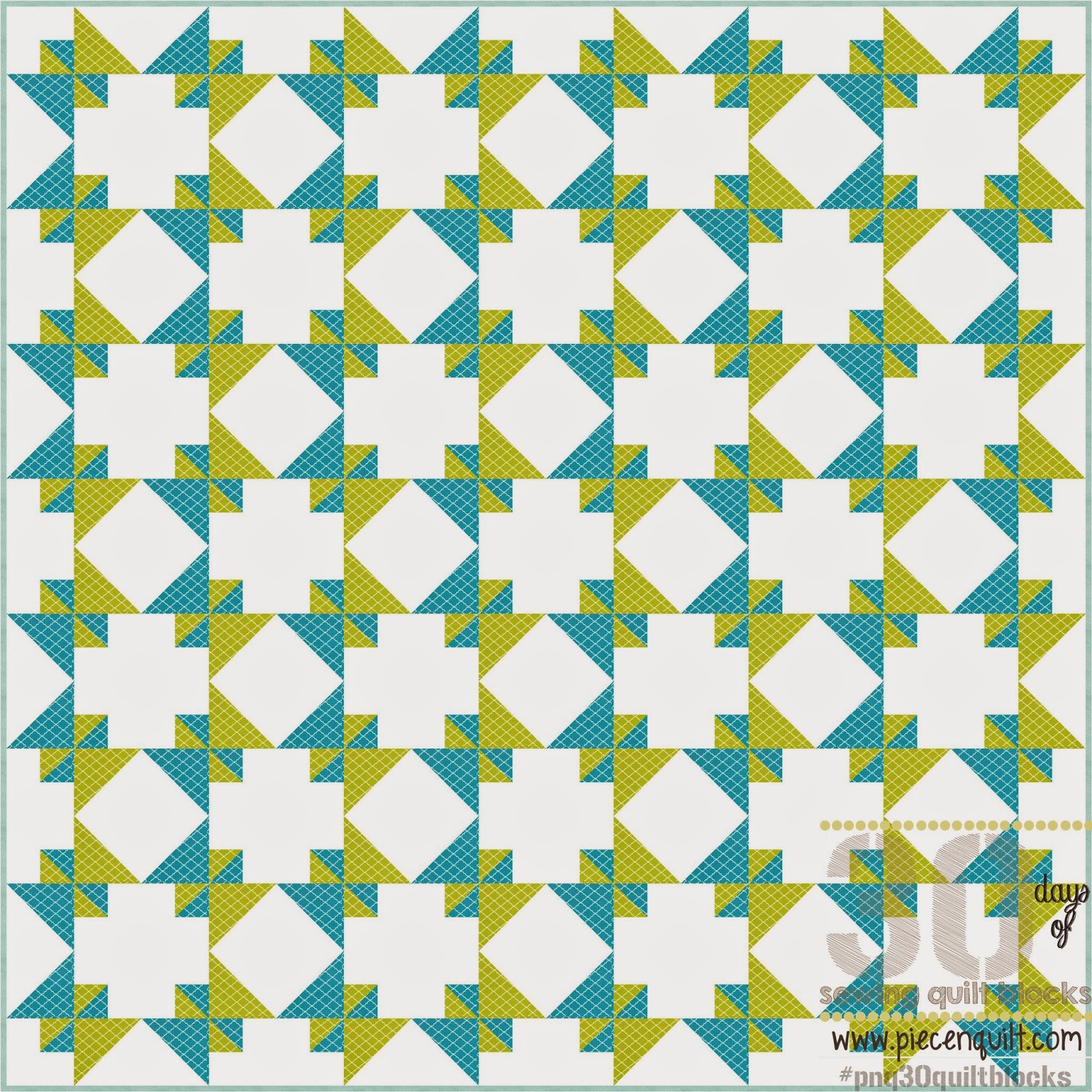 Piece N Quilt: How to: Picket Fence Quilt Block - 30 Days of Sewing ...