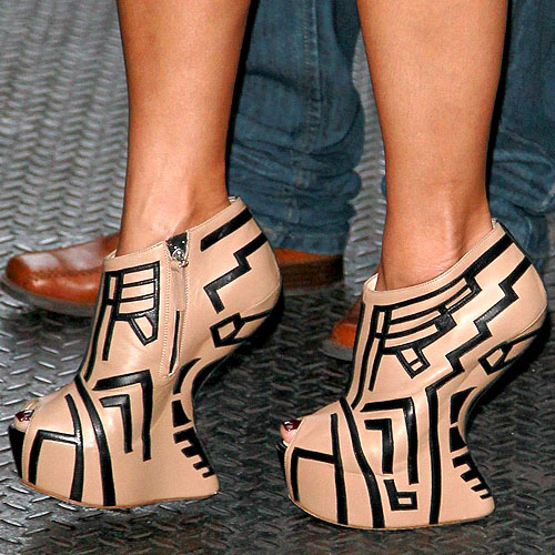 My Journey To Lux-Shoe-Ry: Giuseppe Zanotti Tribal Heel Less Platform