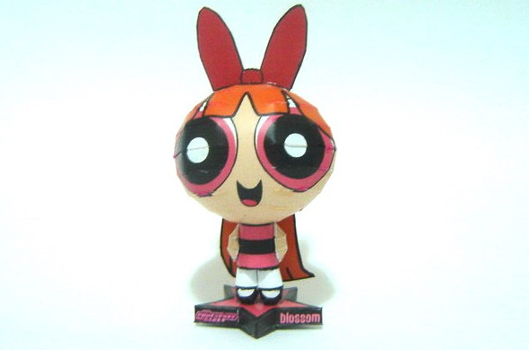 Powerpuff Girls Papercraft Model - PAPEROX FREE PAPERCRAFT
