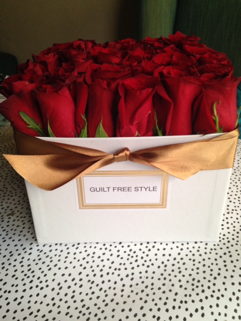 guilt free style: DIY BOXED BOUQUET