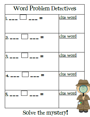 Word Problem Detectives - Teaching Special Thinkers