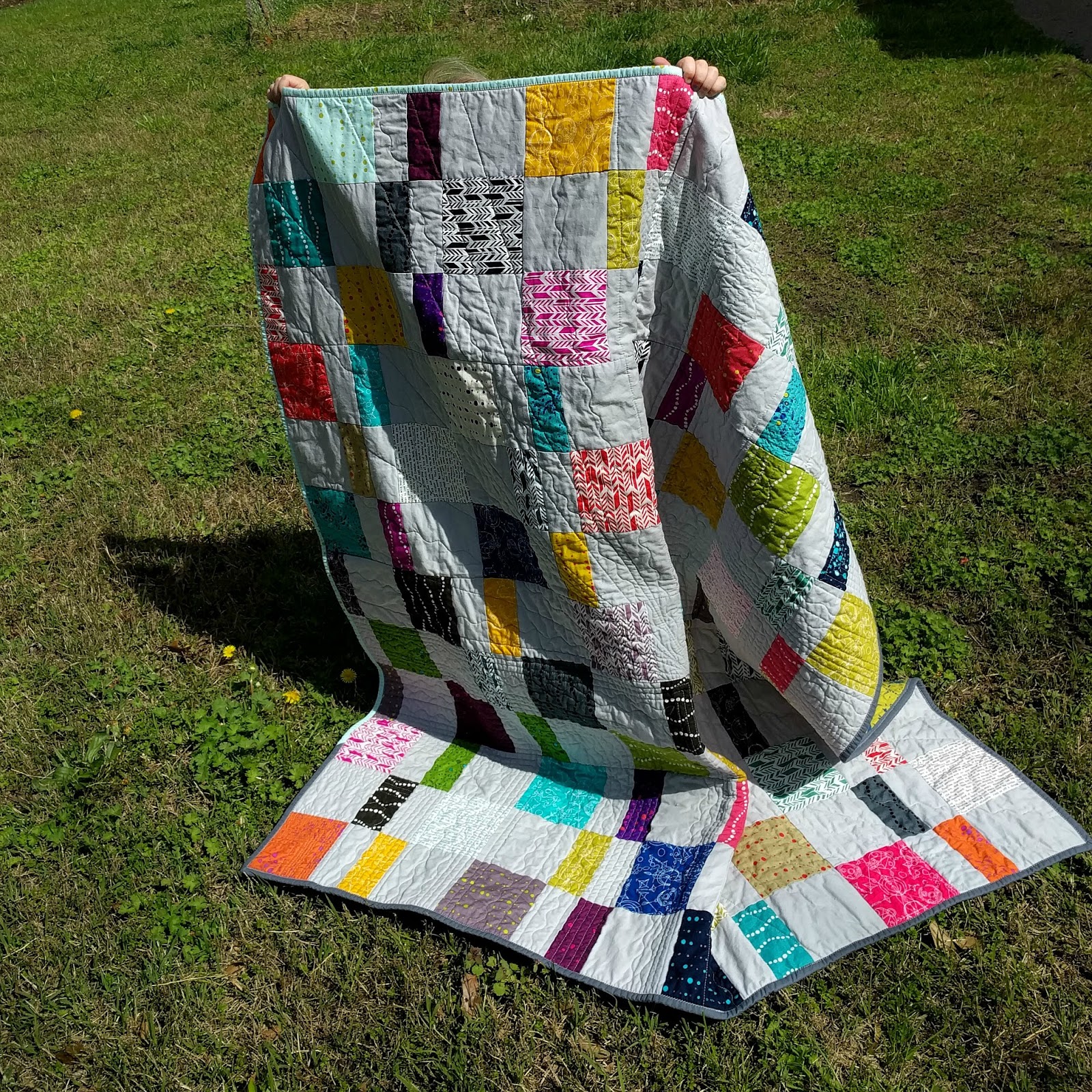 Alison Glass Charm Cherry Quilt : A Finished Quilt