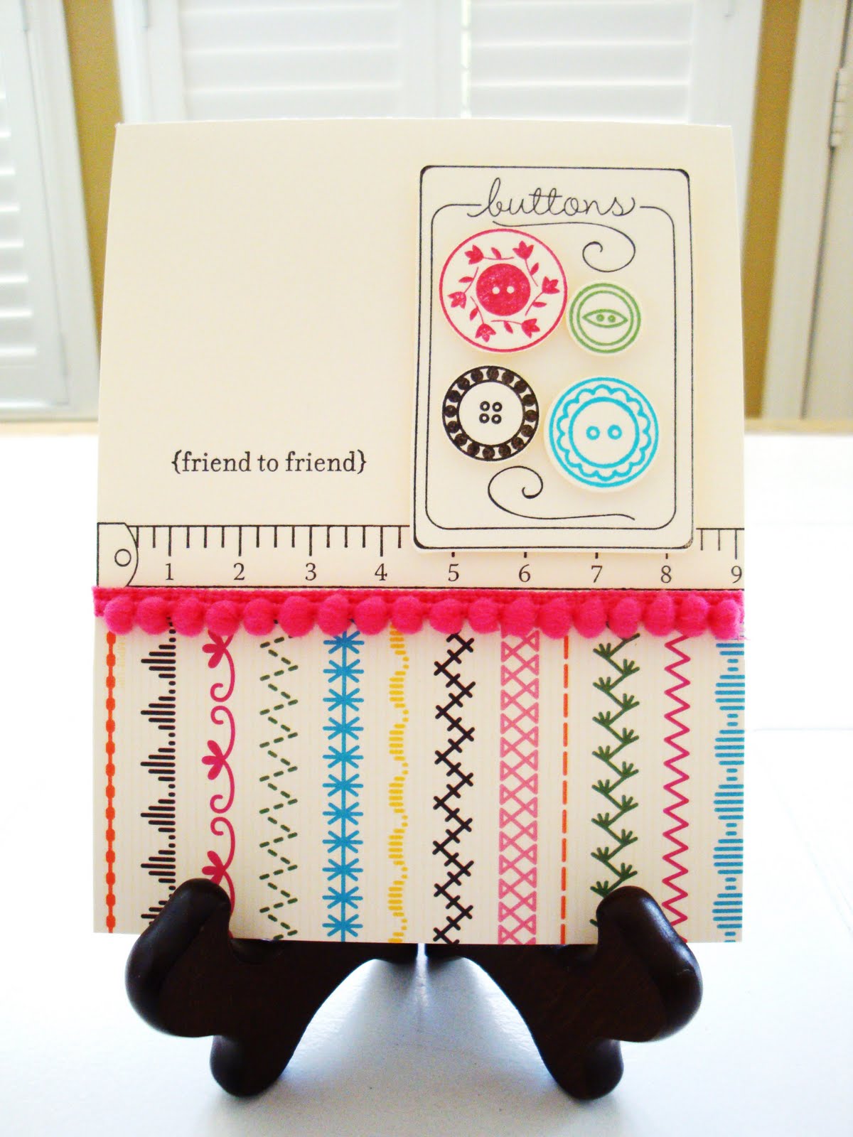 penguinstamper: Sew Suite and Button, Button Card Sample!