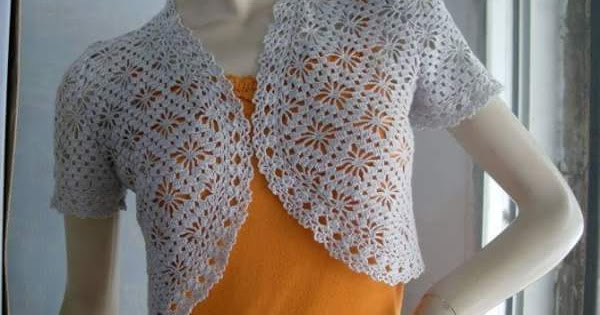BOLEROURI CROSETATE ROMANIA: Bolerou Crosetat Manual Dantelat Stelat ...