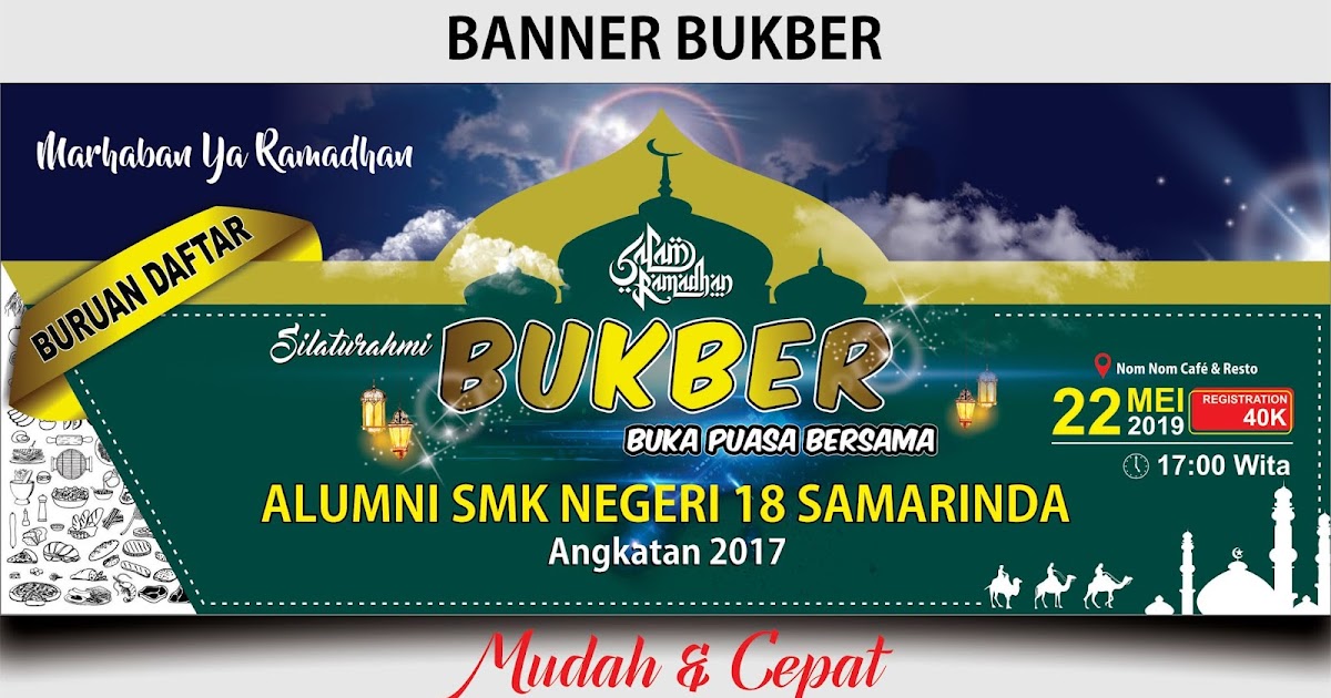 Desain Spanduk Bukber (Buka Puasa Bersama) dengan CorelDRAW ...