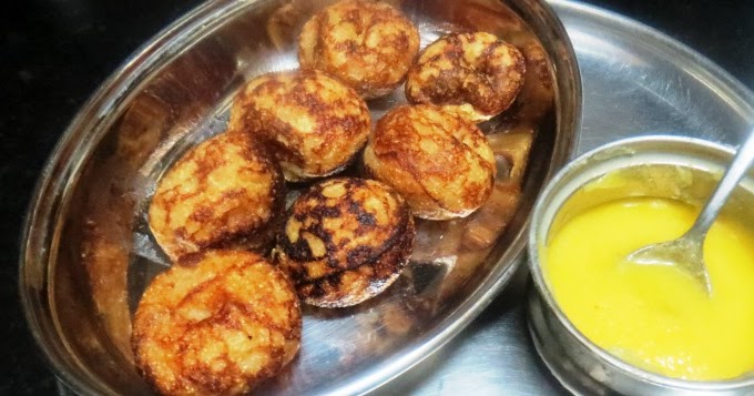 ಅಡಿಗೆ - Adige: Wheat - Rava - Banana Guli Appa