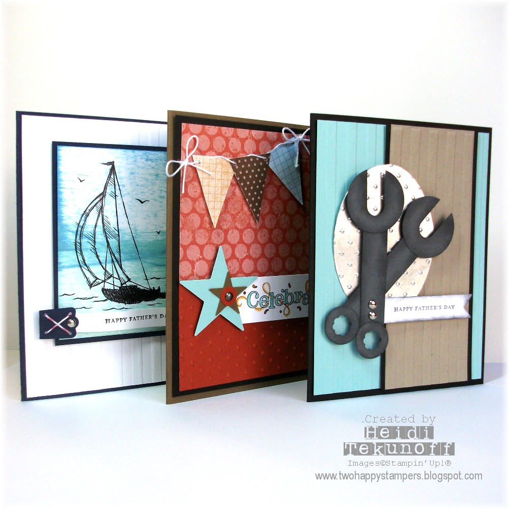 Two Happy Stampers: Masculine Card Tutorial Available