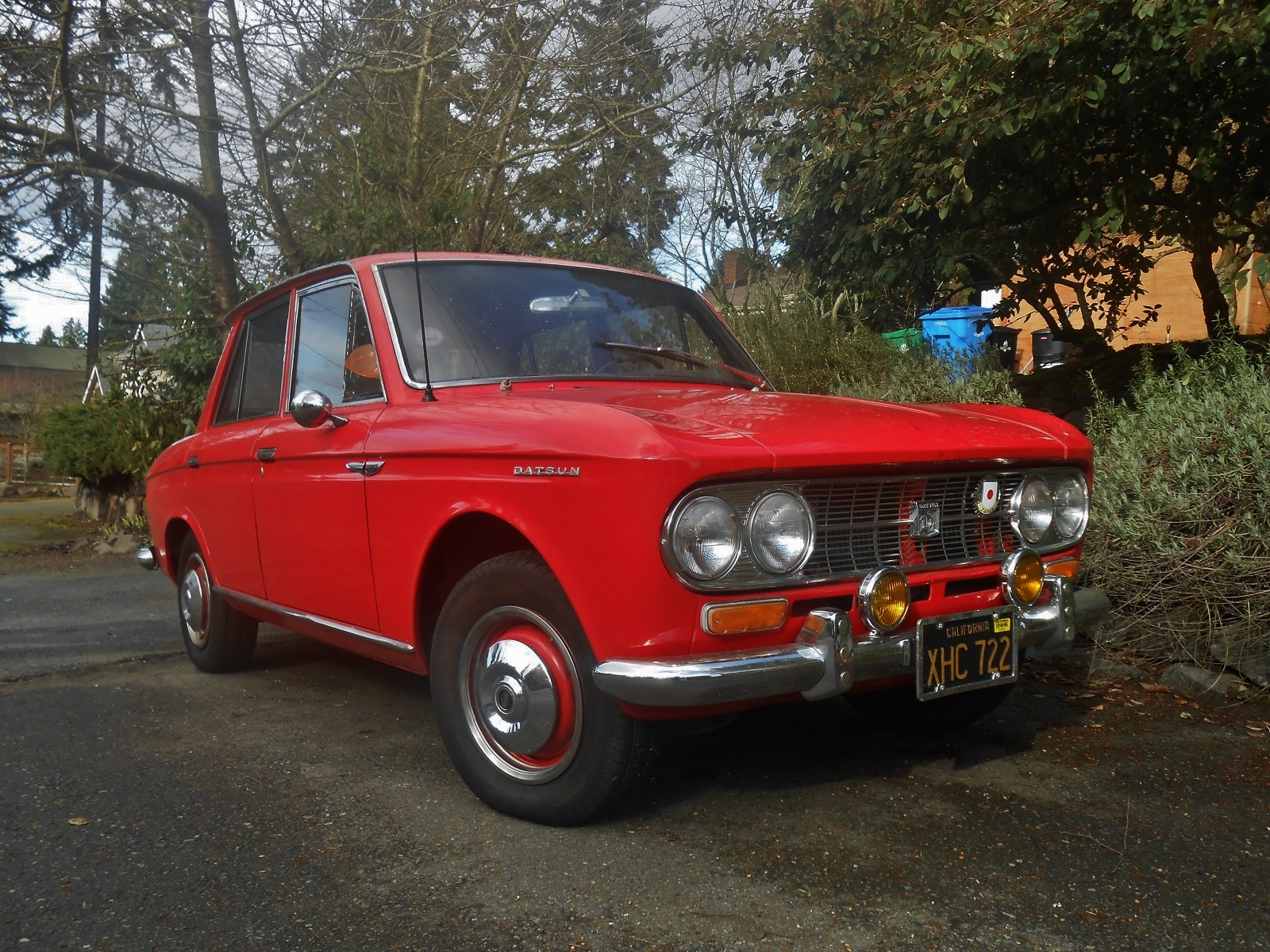 Seattle's Parked Cars: 1966 Datsun 411 Sedan
