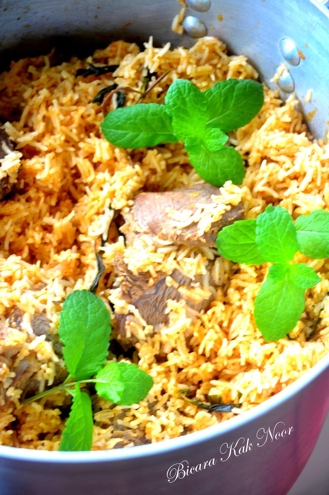 Nasi Daging Utara Rempah Homemade Alahai Sedapnya - Dapur Kak Noor