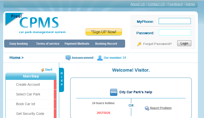 TEDportfolio: CPMS(Car Park Mangement Web Base System)